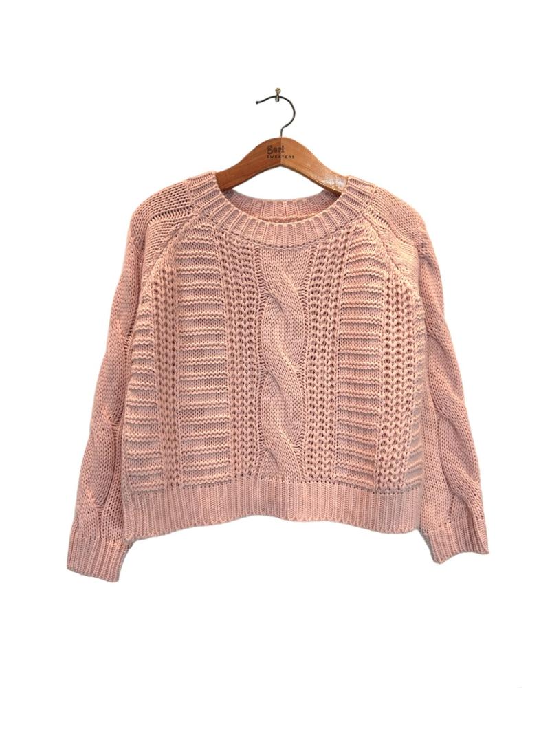 Sweater redondo corto con ochitos y tabletas - SG24208