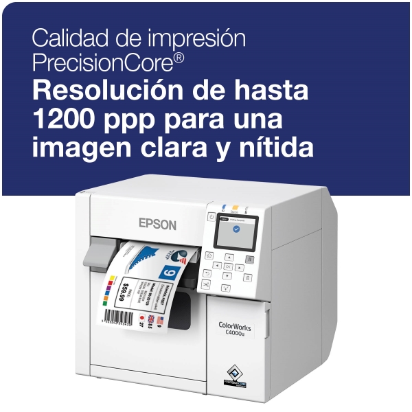 Impresora Etiquetas a Color Epson ColorWorks Cw-W4000