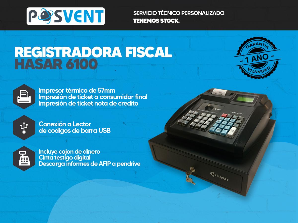 Controlador Fiscal Hasar 6100 Nueva Teconologia Registradora fiscal