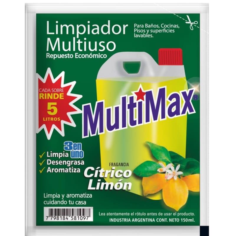 LImpiador Multiuso Multimax Sobre Rinde 5 Lts.